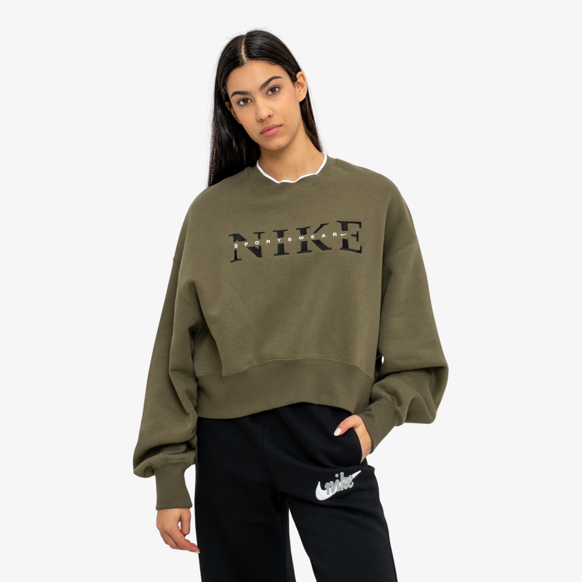 Nike Дуксер W NSW PHNX FLC CREW GLS | Buzz - Online Shop